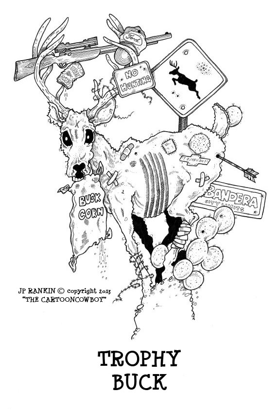 “TROPHY BUCK” | JP Rankin "The CARTOON COWBOY"
