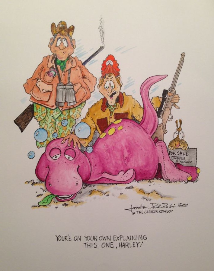 Gangster Barney Tegning